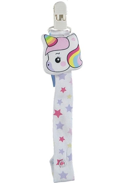 Baby Tone Kız Bebek Sevimli Unicorn Oyuncaklı Emzik Tutucu - Askısı Baby Tone Kız Bebek Sevimli Unicorn Oyuncaklı Emzik Tutucu - Askısı