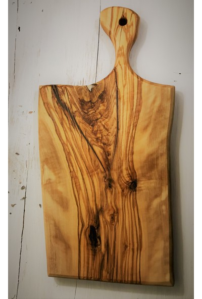 Zeytin Ağacından El Yapımı Kesme Tahtası-Ince