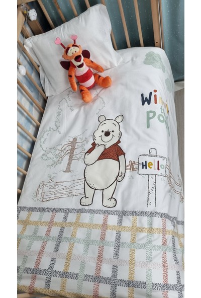 Taç Disney Winnie The Pooh Enjoy Baby Nevresim Takımı - Tek Yastıklı