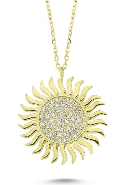 Online Takı 14 Ayar Altın Güneş Kolye Online Takı 14 Ayar Altın Güneş Kolye