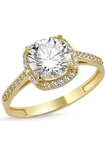 Online Takı 14 Ayar Altın Baget Yüzük Online Takı 14 Ayar Altın Baget Yüzük