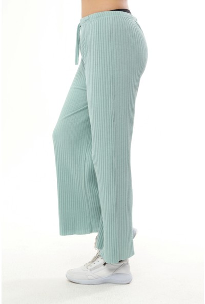 Sevgilim Yazlık Ince Penye Bayan Pantolon Su Yeşili Iç Göstermeyen Sevgilim Yazlık Ince Penye Bayan Pantolon Su Yeşili Iç Göstermeyen