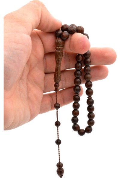 Murty99 Usta Işi Sistemli Küre Kesim Azobe Ağacı Tesbih 002