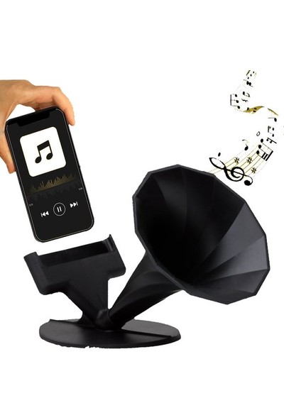 Iphone - Android Telefon Tutucu Ses Yükseltici Gramafon-