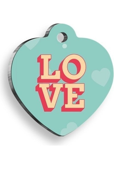 Xnews Vintage Love Letter Kalp Kedi ve Köpek Künyesi-Zoo Xnews Vintage Love Letter Kalp Kedi ve Köpek Künyesi-Zoo