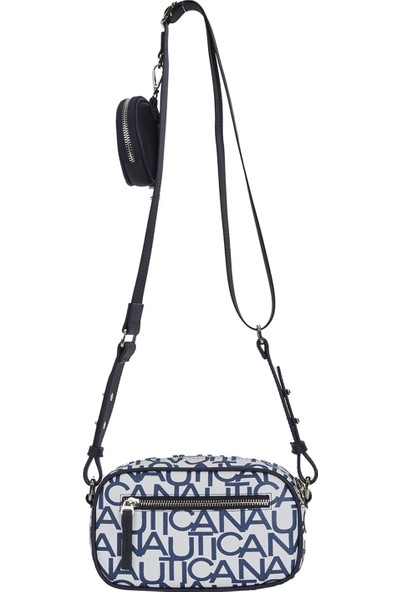 Nautica CN3025T Lacivert - Beyaz Kadın Çapraz Çanta