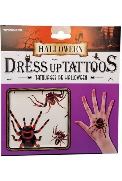 Halloween Geçici Dövme Tarantula Model Halloween Geçici Dövme Tarantula Model