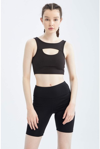 Defacto Fit Bisiklet  Yaka Degaje Dekolte Detaylı Sporcu SÜTYEN X7750AZ22SM