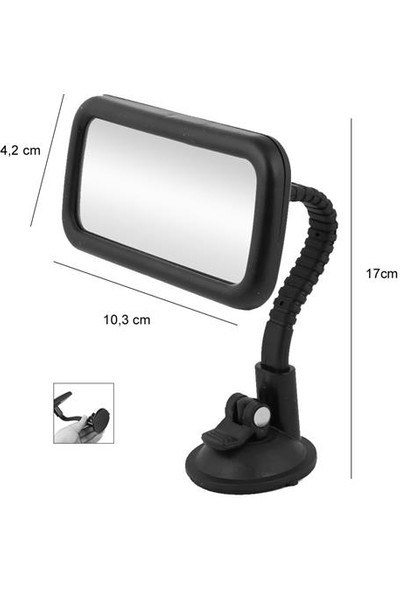 Xnews 6'lı Spralli Vantuzlu Ayarlanabilir Arka Görüş Aynası 423612 Xnews 6'lı Spralli Vantuzlu Ayarlanabilir Arka Görüş Aynası 423612