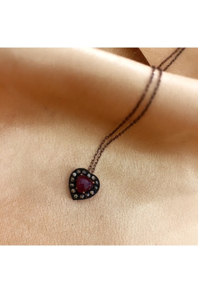 YDG Elmas Takı Elmas Kalp Tasarım Kolye YDG Elmas Takı Elmas Kalp Tasarım Kolye