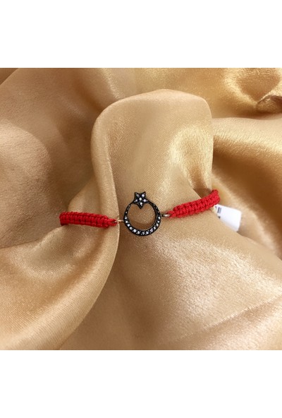 YDG Elmas Takı Elmas 'türk Bayrak' Model Bileklik