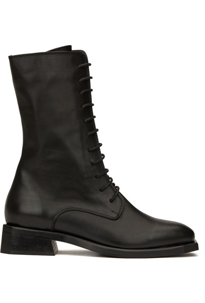 Divarese Black Siyah Kadın Deri Bot