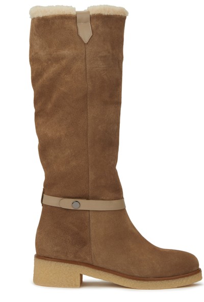 Vizon Kadın Süet Çizme