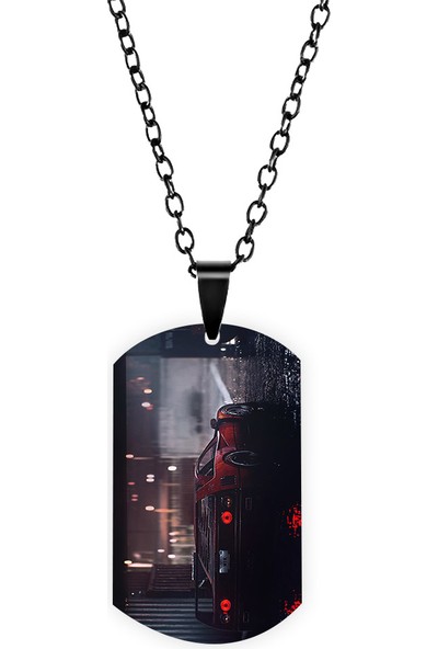 Ferrari F40 Baskılı Siyah Künye TYT1131 Ferrari F40 Baskılı Siyah Künye TYT1131