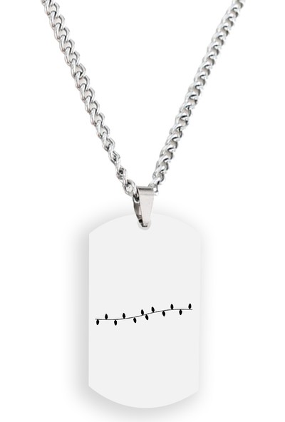 Rowalsi Işıklar Baskılı Künye/kolye YTKTRD495