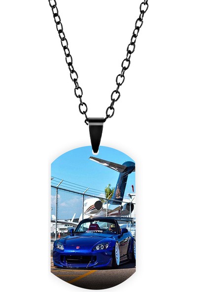 Honda S2000 Baskılı Siyah Künye TYT407 Honda S2000 Baskılı Siyah Künye TYT407