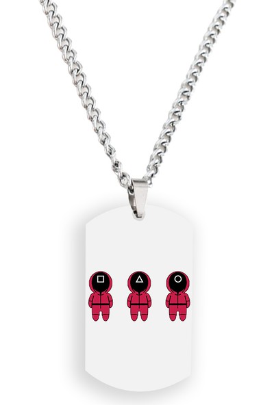 Squid Game Görevliler Künye/kolye YTKTRD776 Squid Game Görevliler Künye/kolye YTKTRD776