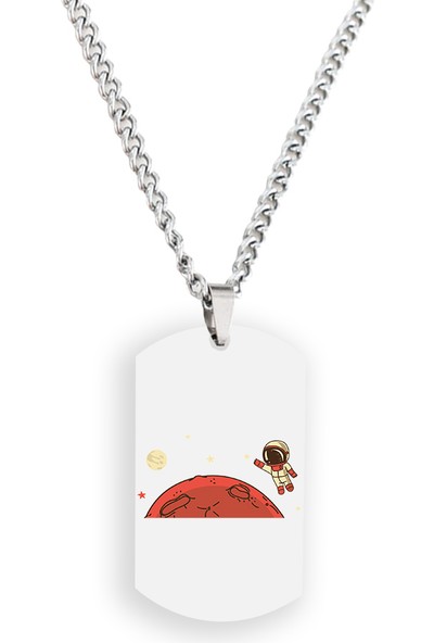 Uzay Baskılı Künye/kolye YTKTRD483