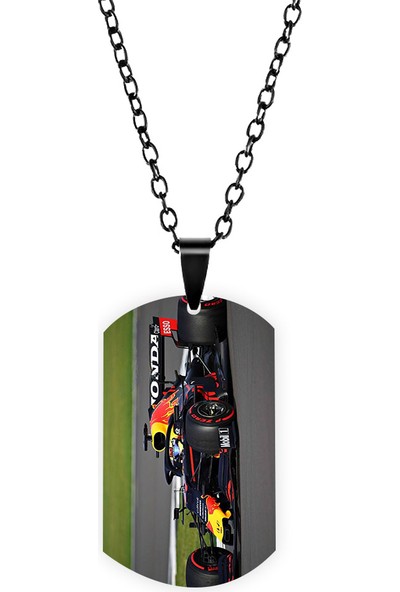 Honda Redbull Baskılı Siyah Künye TYT1156 Honda Redbull Baskılı Siyah Künye TYT1156
