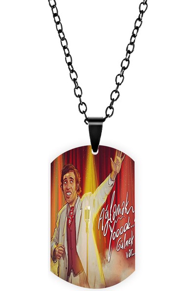 Hababam Sınıfı Baskılı Siyah Künye TYT682 Hababam Sınıfı Baskılı Siyah Künye TYT682