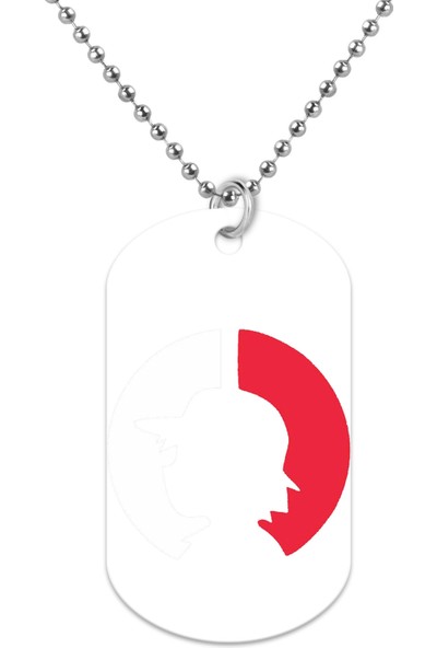 Ash-Ketchum Baskılı Gümüş Zincirli Künye/kolye YTKTRD1308