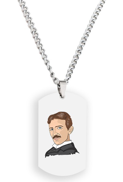 Nikola Tesla Baskılı Künye/kolye YTKTRD042