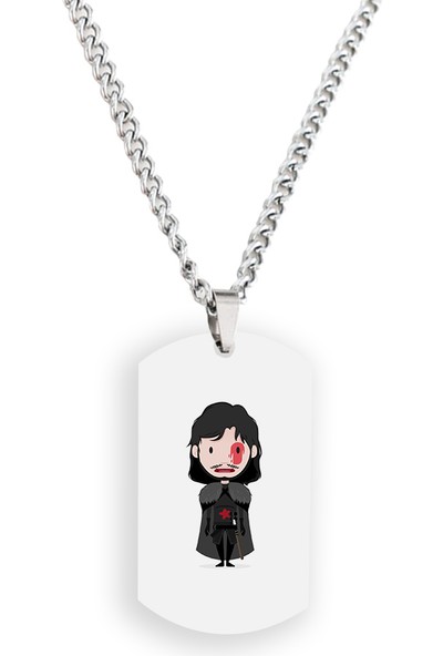 Jon-Snow Baskılı Künye/kolye YTKTRD419 Jon-Snow Baskılı Künye/kolye YTKTRD419