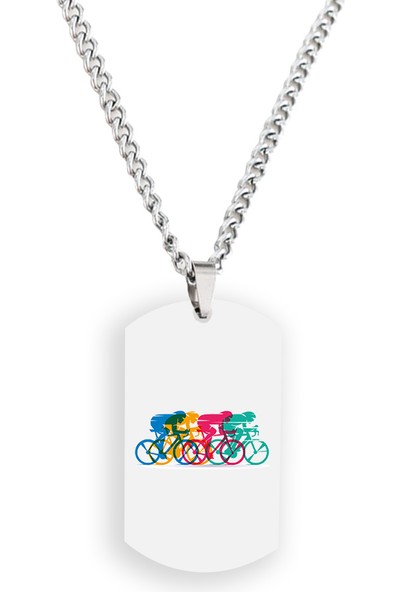 Cycling Baskılı Künye/kolye YTKTRD516