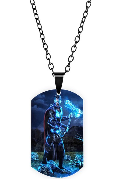 Thor Baskılı Siyah Künye TYT1025