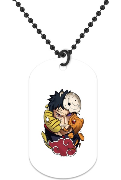 Obito Uchiha Baskılı Siyah Zincirli Künye/kolye YTKTRD1238 Obito Uchiha Baskılı Siyah Zincirli Künye/kolye YTKTRD1238