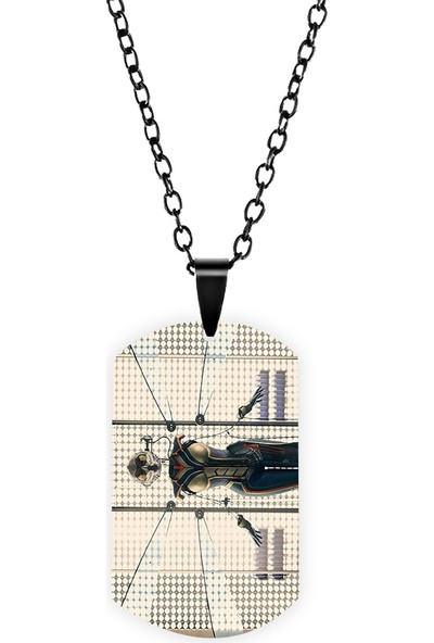 Rowalsi Wasp Baskılı Siyah Künye TYT1375