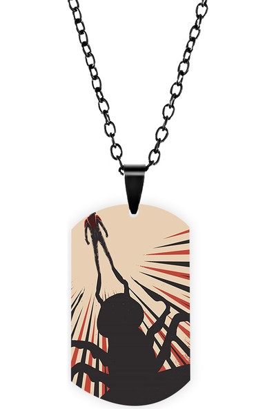 Rowalsi Antman Baskılı Siyah Künye TYT837