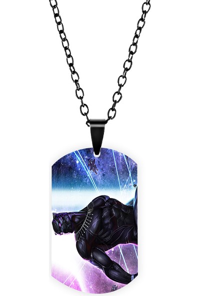 Black Panther Baskılı Siyah Künye TYT1312