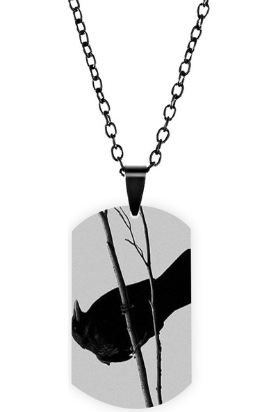 Damon Baskılı Siyah Künye TYT1115