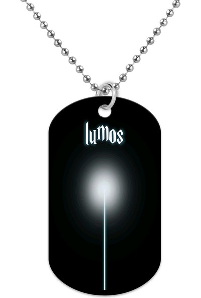 Lumos Baskılı Gümüş Zincirli Künye/kolye TYT1680