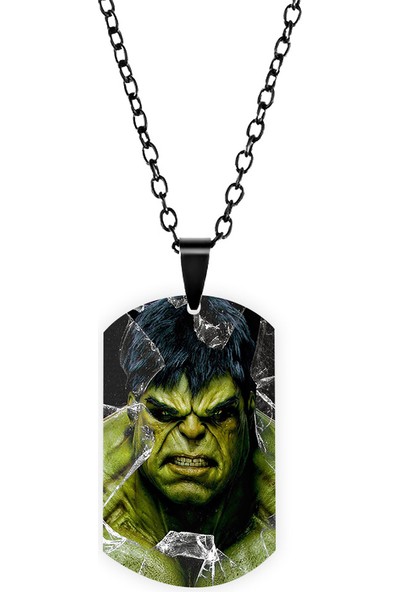 Hulk Baskılı Siyah Künye TYT940