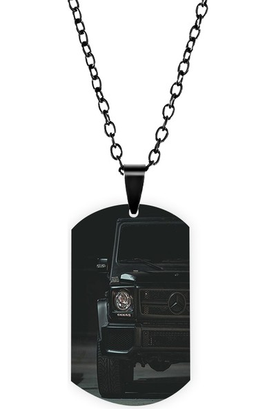 Mercedes G63 Baskılı Siyah Künye TYT489