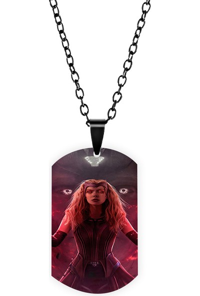 Scarlet Witch Baskılı Siyah Künye TYT1017