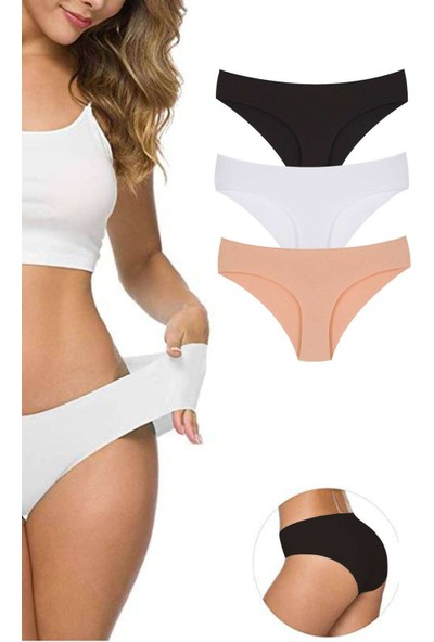 Royaleks 3 Adet Kadın Dikişsiz Lazer Kesim Esnek Iz Yapmayan Külot S4 Royaleks 3 Adet Kadın Dikişsiz Lazer Kesim Esnek Iz Yapmayan Külot S4