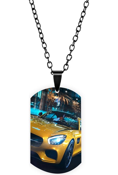 Mercedes Baskılı Siyah Künye TYT501