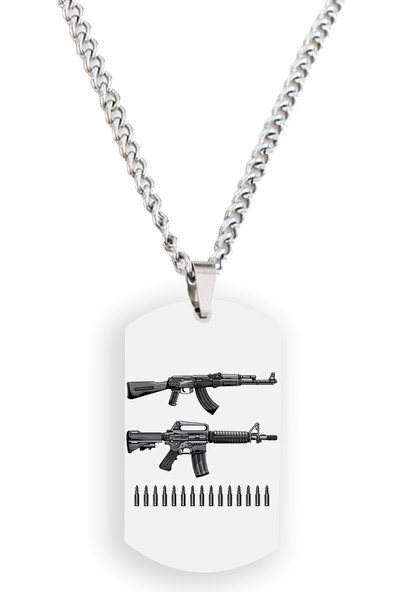 Ak-47 M4 Künye/kolye YTKTRD893