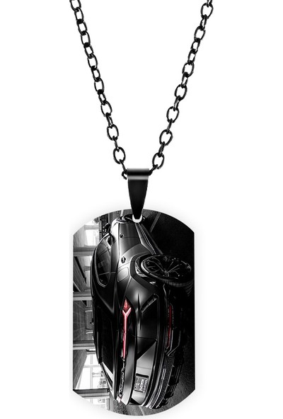 Lamborghini Urus Baskılı Siyah Künye TYT1179 Lamborghini Urus Baskılı Siyah Künye TYT1179