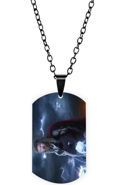 Thor Baskılı Siyah Künye TYT1368