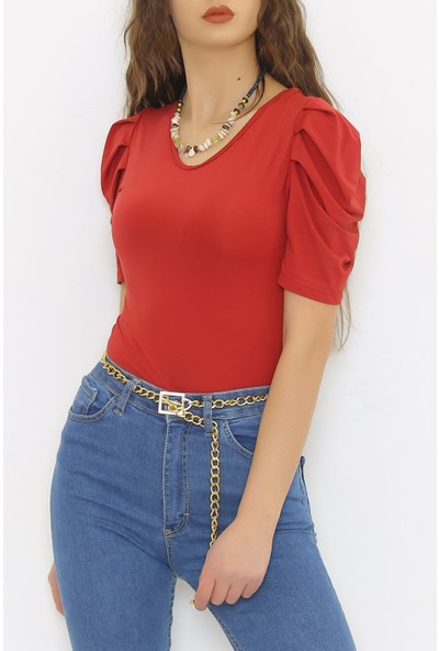 Prenses Kol Bluz Bordo - 8874.107.