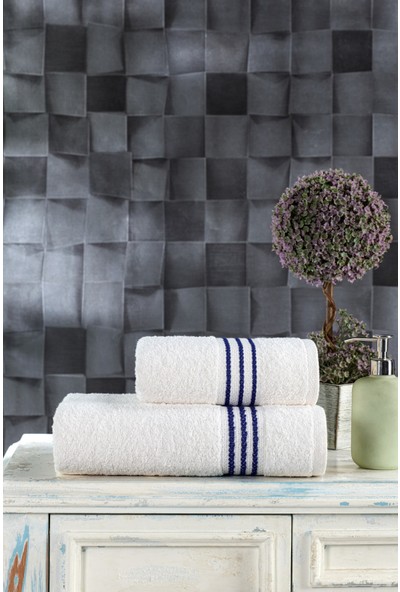 Casnack Veronica 2'li Banyo Havlu Seti ( 70x140 cm - 50x90 cm)