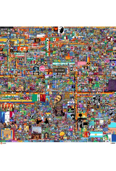 Reddit - R/place Baskılı Mouse Pad