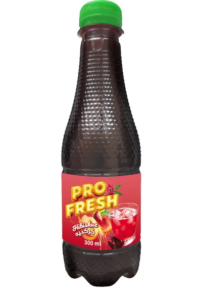 Pro Fresh Şeftali Aromalı Doğal Hibiskus Şurubu 300 ml