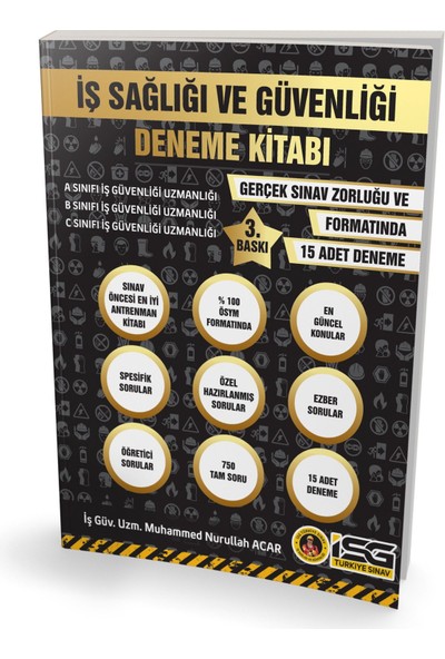 Isg Türkiye Sınav Deneme Kitabı Iş Sağlığı ve Güvenliği Isg Türkiye Sınav Deneme Kitabı Iş Sağlığı ve Güvenliği