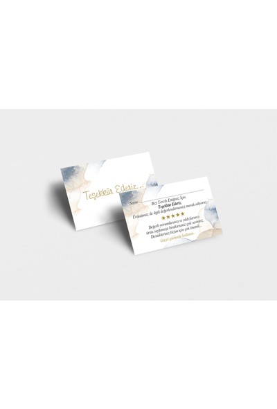 Hafsa Ticaret Teşekkür Kartı 500 Adet Ön ve Arka Baskılı Hafsa Ticaret Teşekkür Kartı 500 Adet Ön ve Arka Baskılı