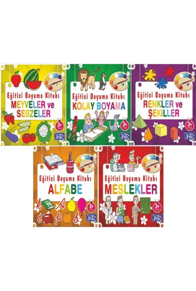Parıltı Yayınları Eğitici Boyama Serisi 1 - 5 Kitap Parıltı Yayınları Eğitici Boyama Serisi 1 - 5 Kitap